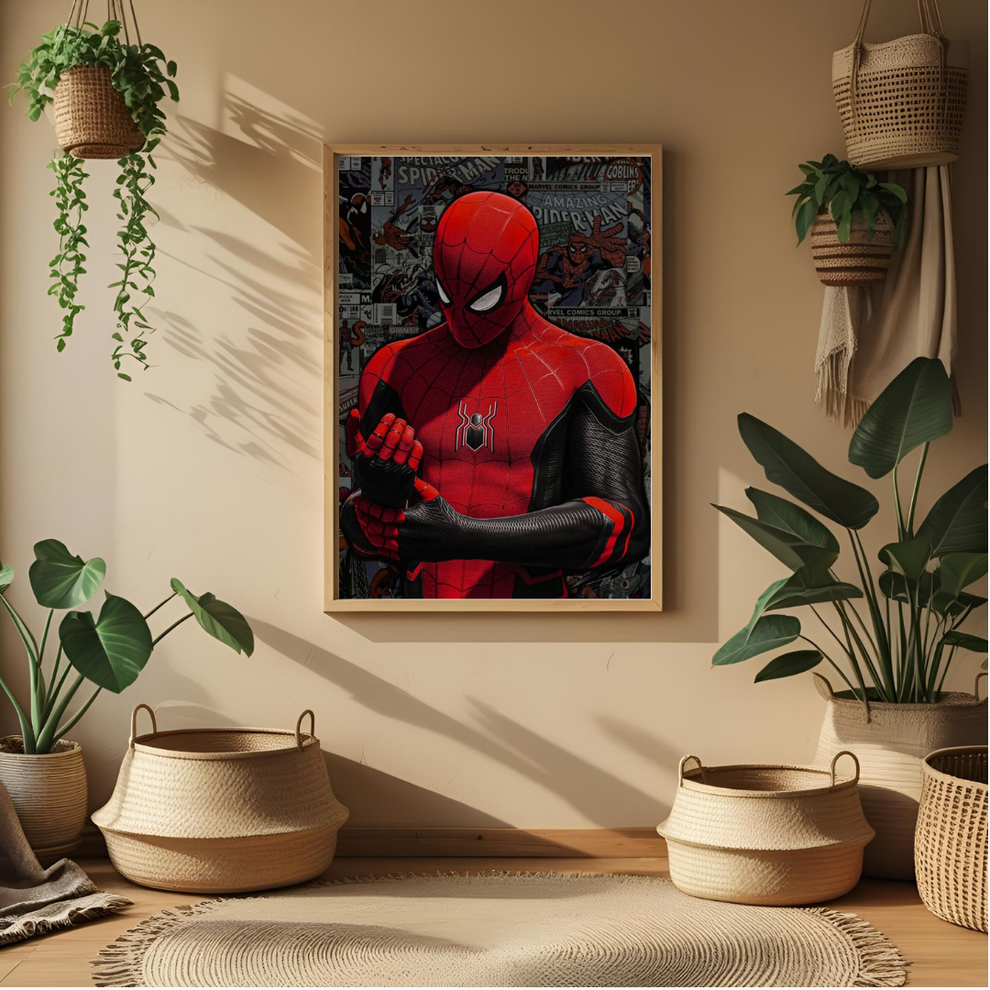 🕷️ Spider-Man Wall Poster 🖼️ | Modern Superhero Home Décor – Decorxhome.com
